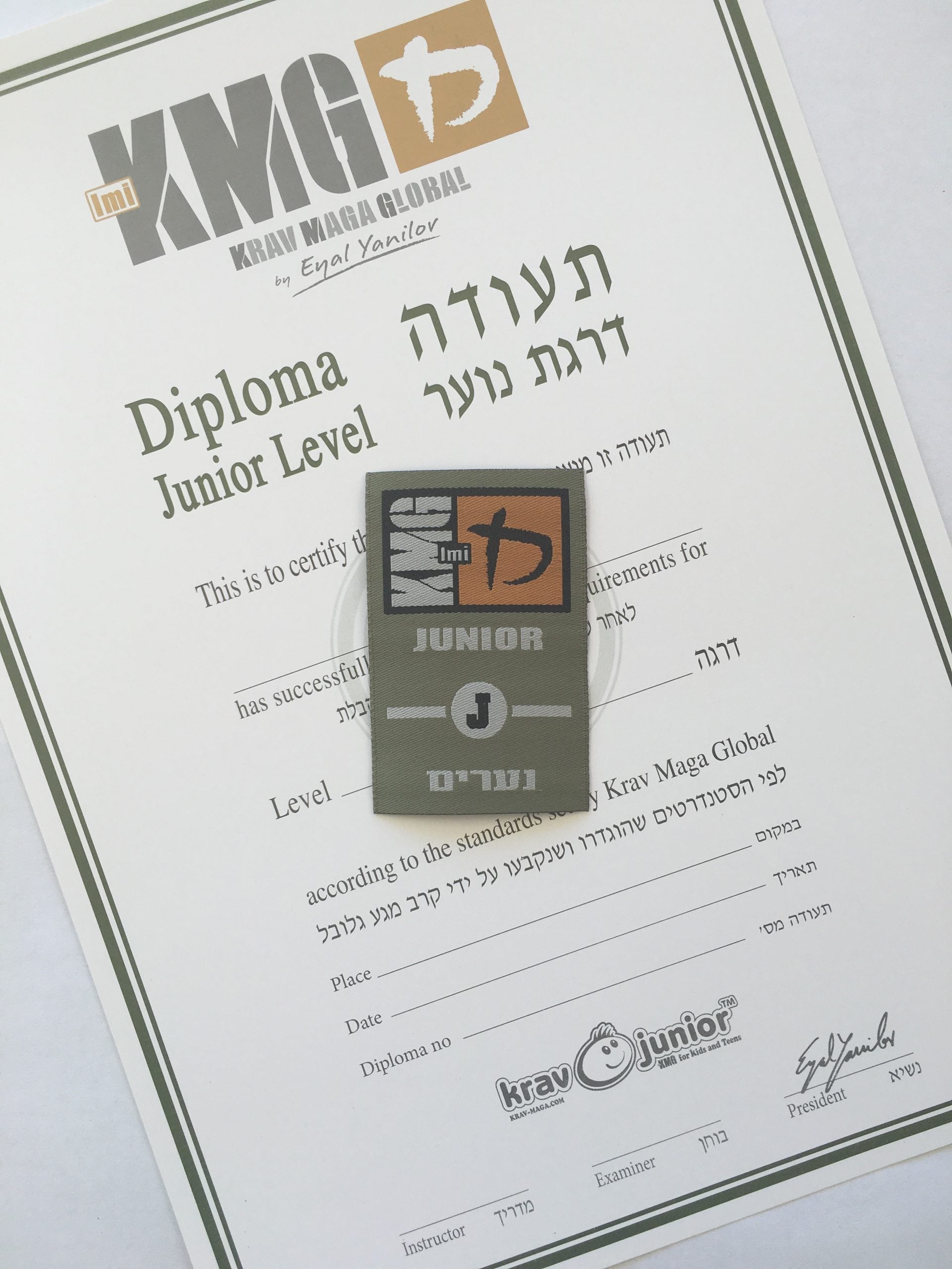 Children - Junior Level Patches/Certificates – Krav Maga Global Aus