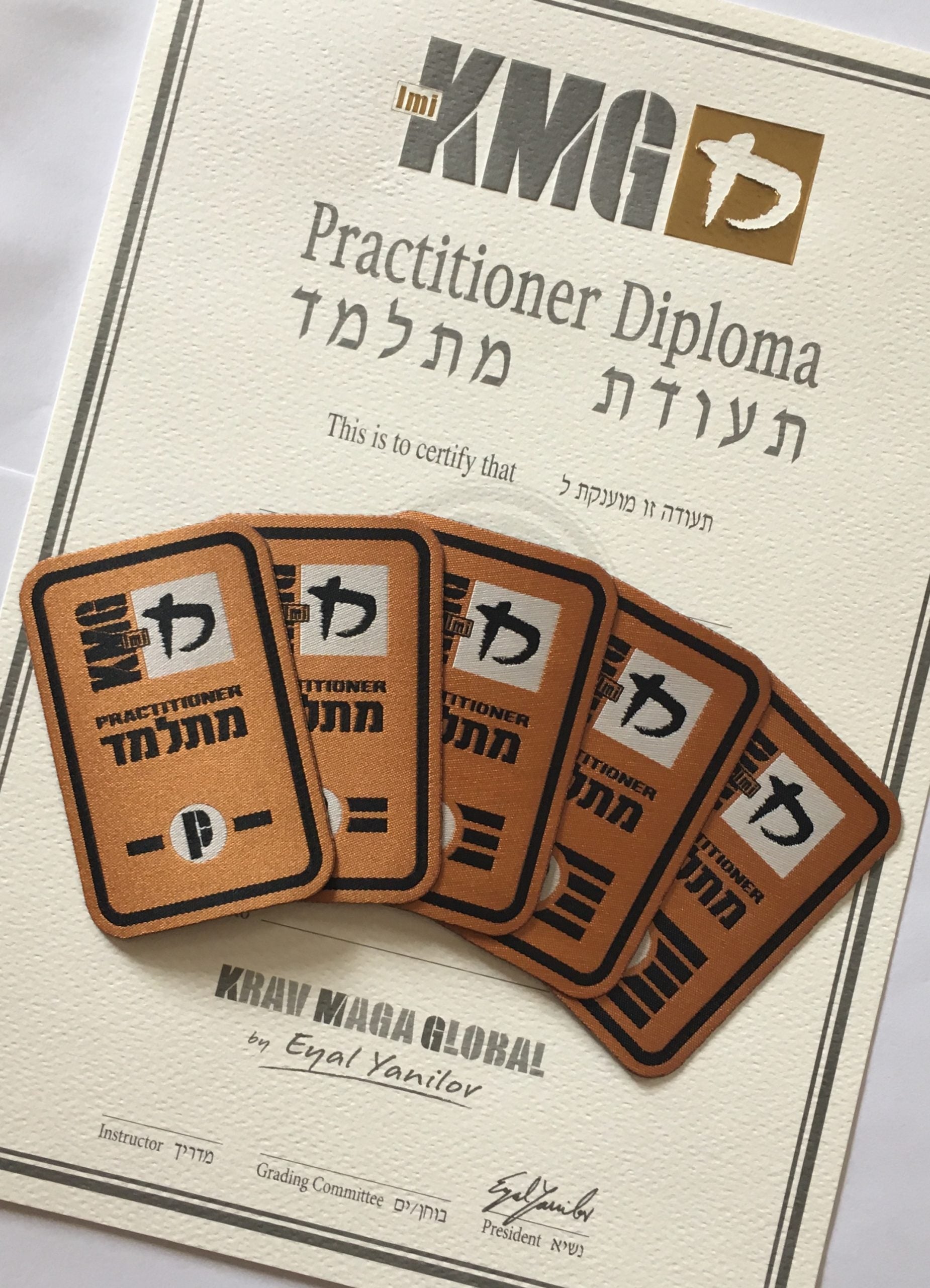 Practitioner Level Patches/Certificates – Krav Maga Global Aus